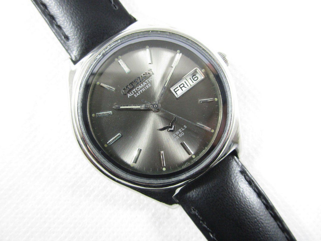 Original Vintage CITIZEN SAPPHIRE 21 Jewels WR50 Automatic Day-date ...