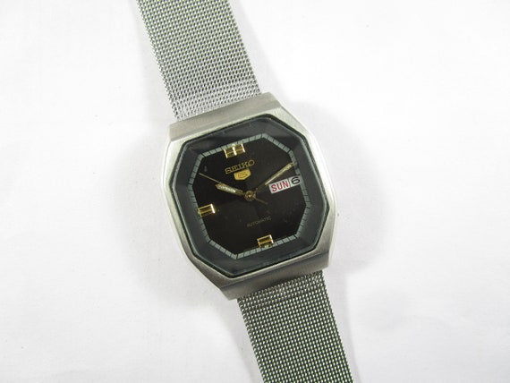 Original SEIKO 5 AUTOMATIC Day-Date Japan Made Wrist… - Gem