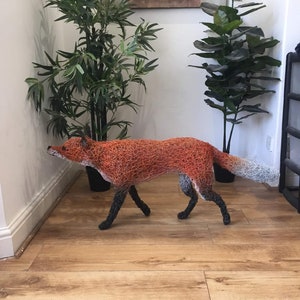 Handmade Life Size Wire Fox - Etsy UK