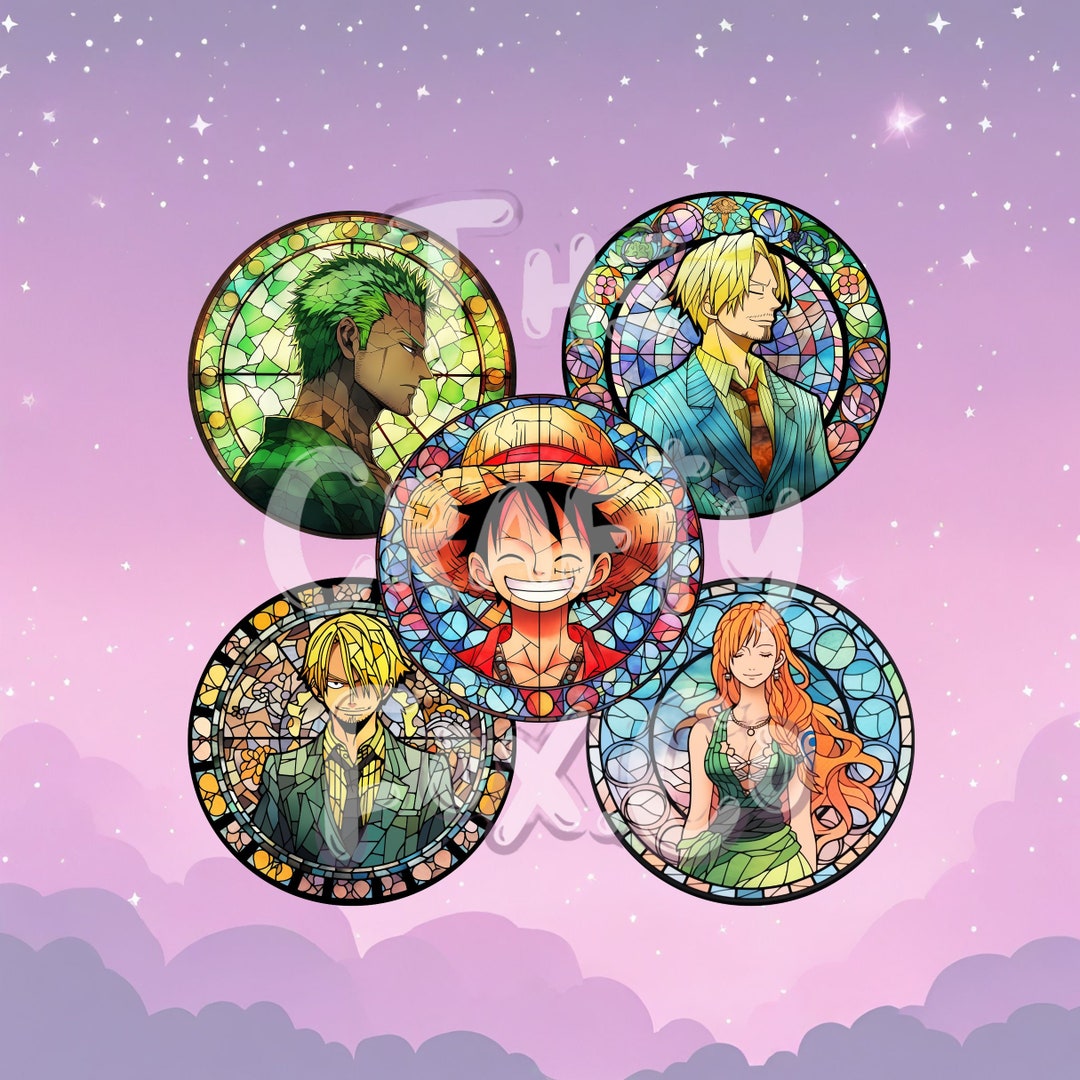 Anime Shipmate Stained Glass Magnets Several Sizes Available - Etsy