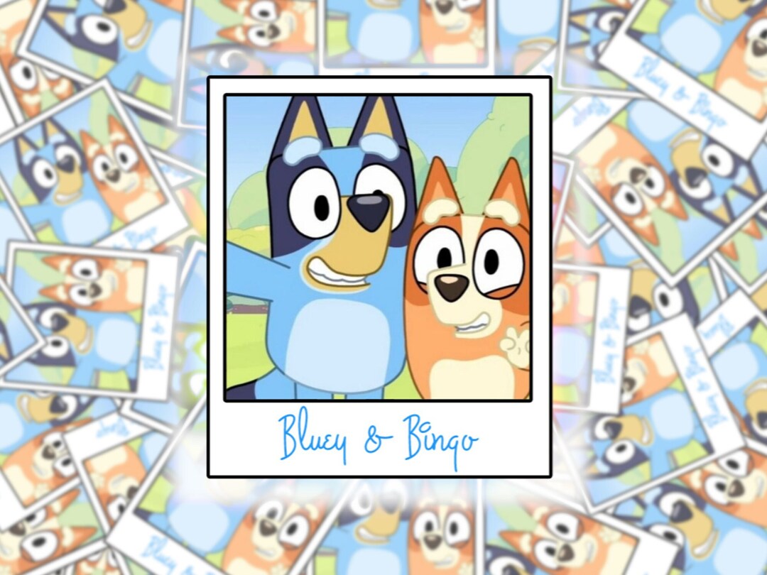 Heeler Sisters Selfie Bluey Waterproof Sticker - Etsy