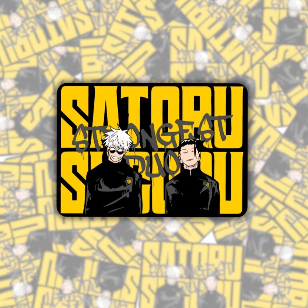 Anime Strongest Duo Car Peeker Decal or Sticker Size for Laptop/planner ...