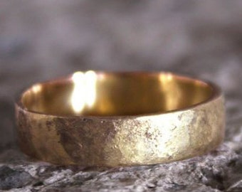 Organic wedding ring | Etsy