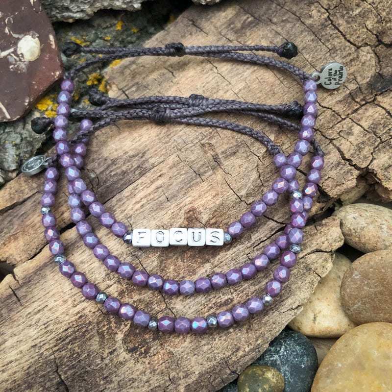 Purple Mystic Rondelles - Etsy
