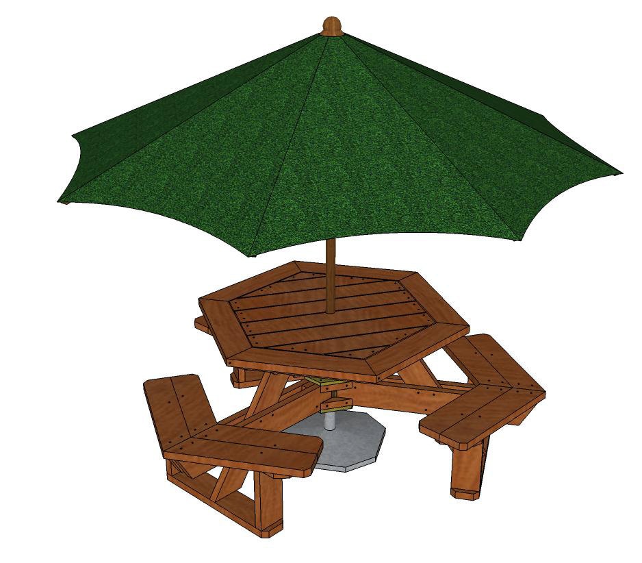 Hexagon Picnic Table-how to Plan - Etsy