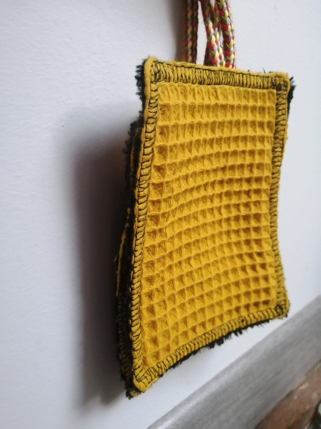 Duo of Flat Washable Sponges / Dishcloths / Sink / Dishes DUO MUSTARD ...