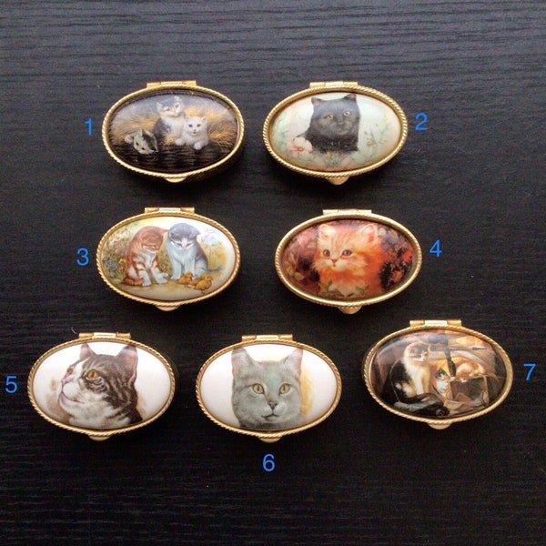 Cat Pill Box - Etsy