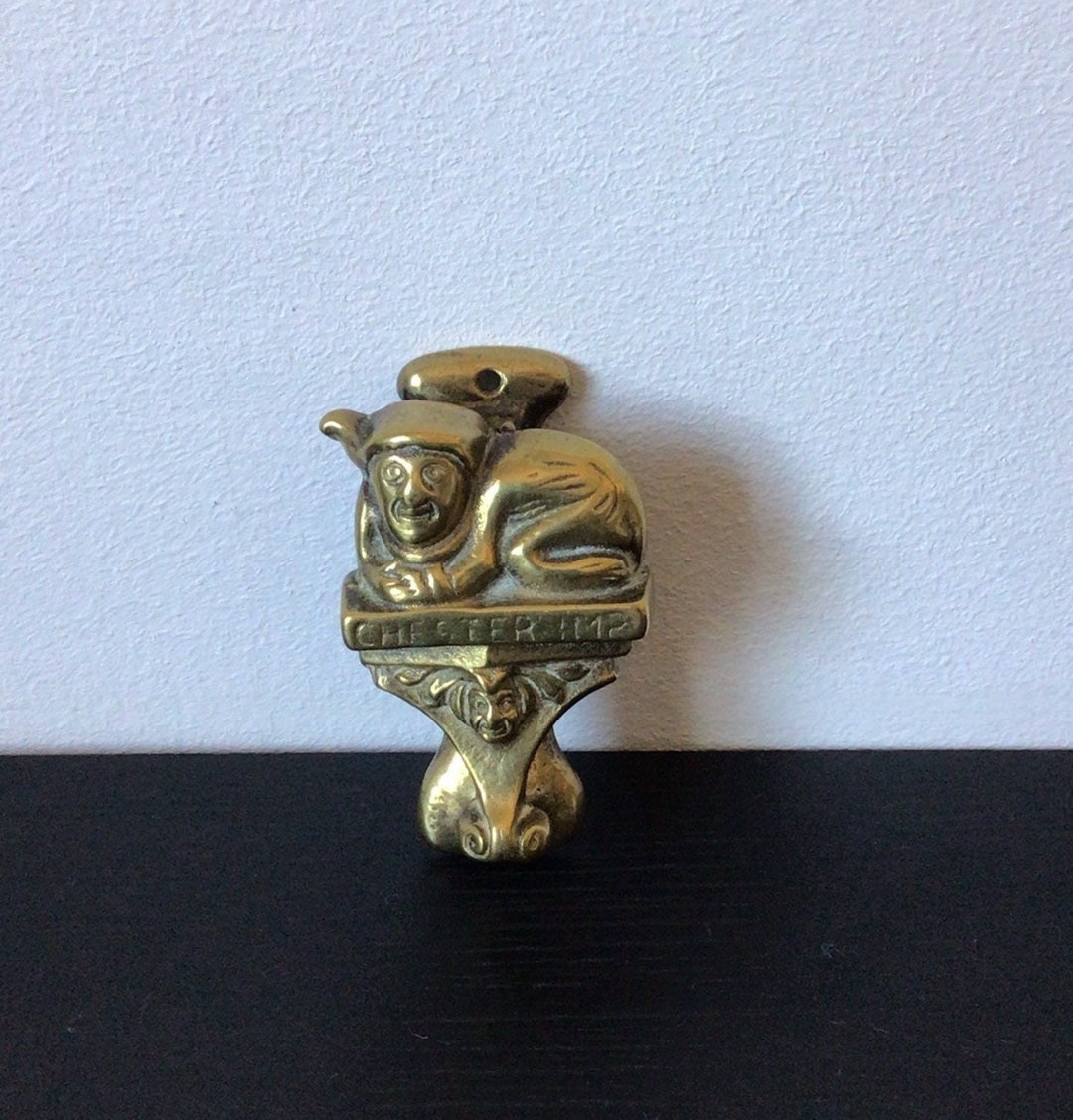 Vintage Solid Brass Chester Imp Door Knocker - Etsy