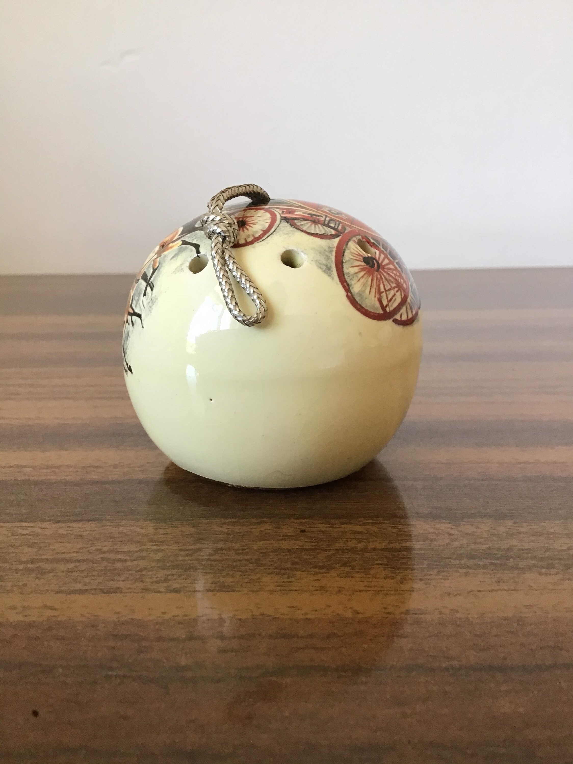 Vintage 1970's Circular Ceramic Pomander Ball Horse and | Etsy