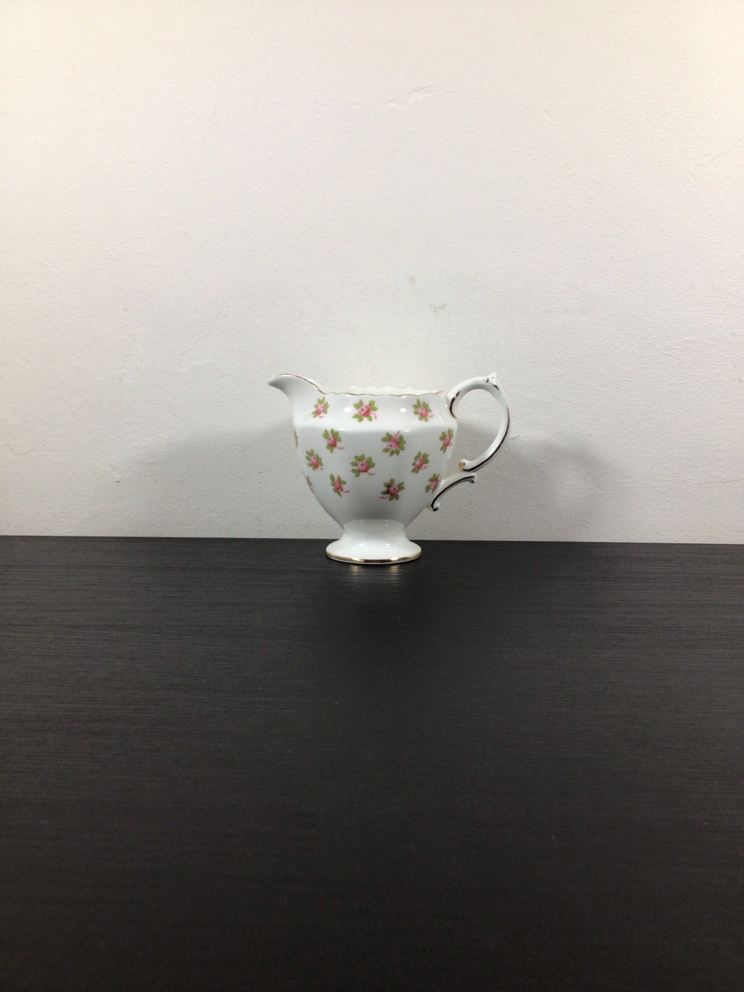 Vintage Hammersley White Bone China Milk Jug With Pink Floral Design - Etsy