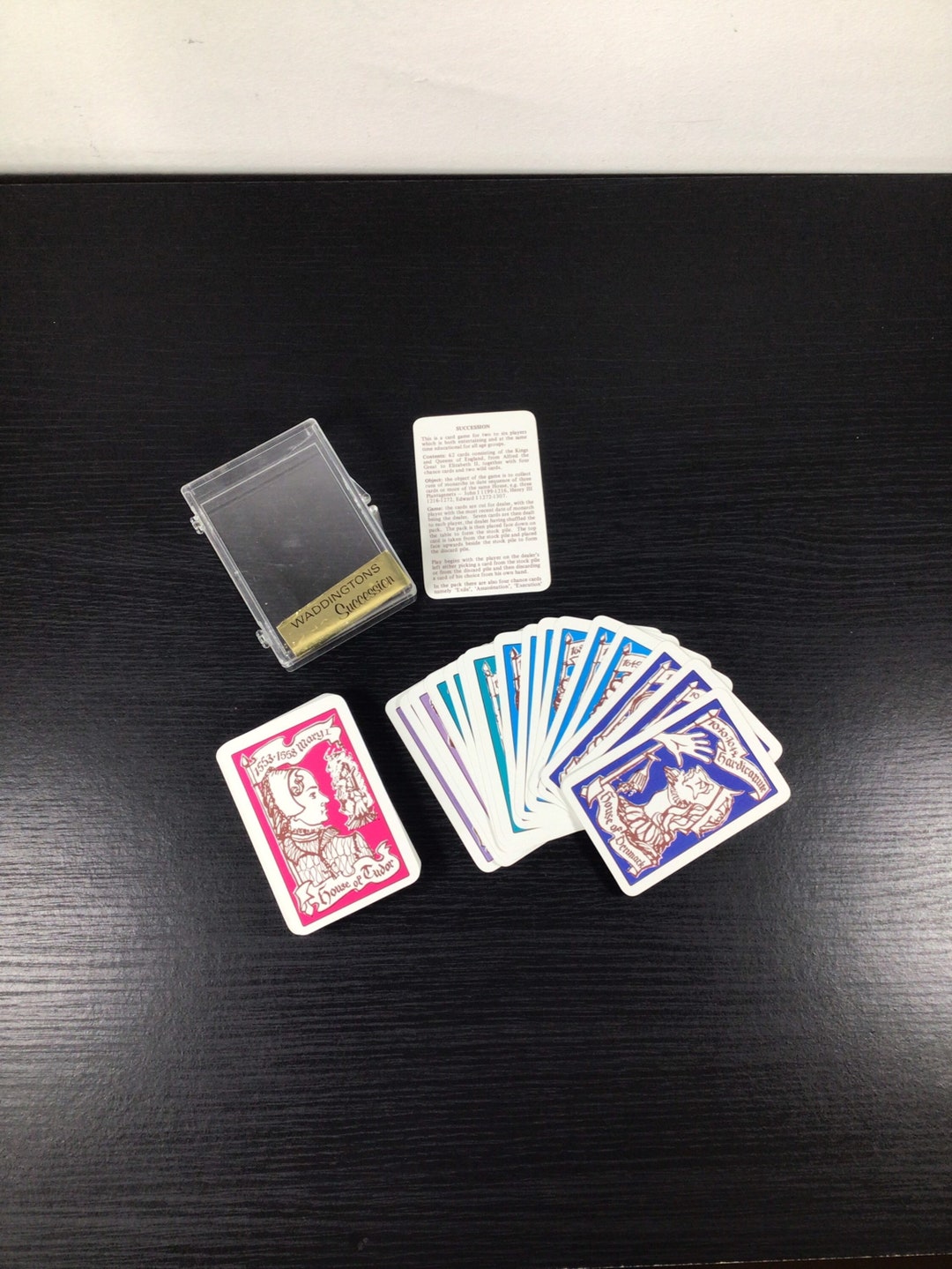 Vintage Waddingtons Succession Card Game in Box - Kings and Queens Card ...