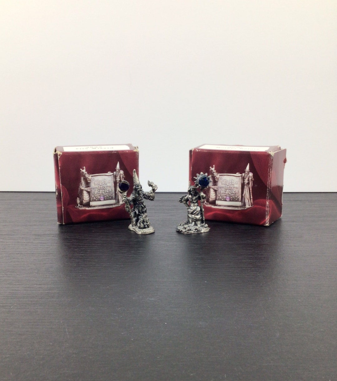 Two Miniature Tudor Mint Myth & Magic Pewter and Crystal Ornaments ...