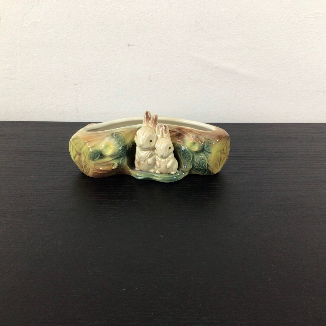 Vintage 1950's Hornsea Pottery Small Posy Bud Vase With Rabbits - Etsy