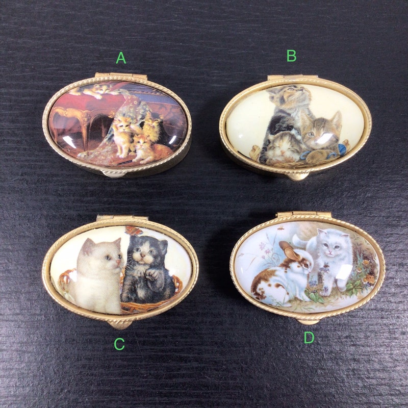 Cat Pill Box - Etsy