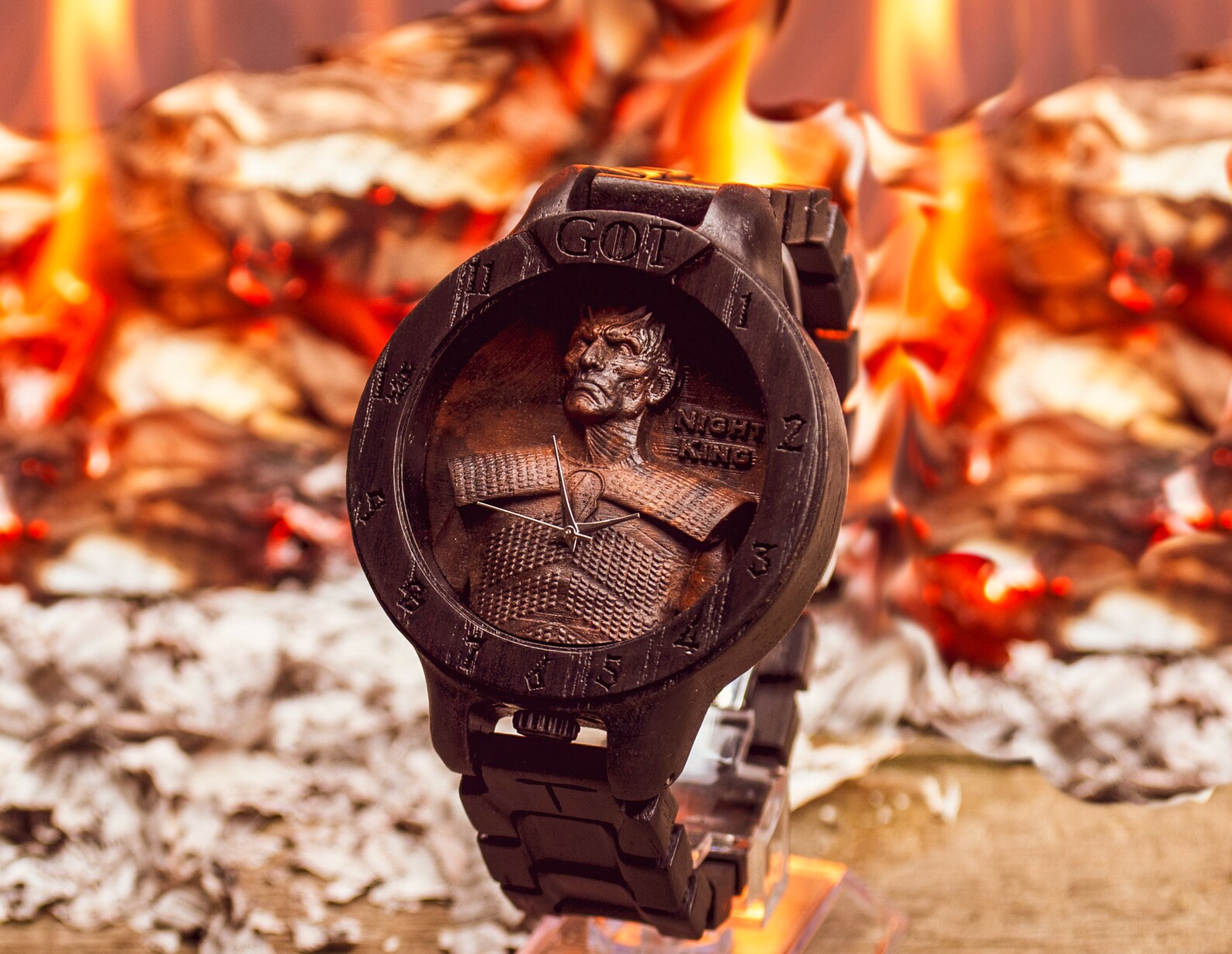 Night King Wooden Watch Game of Thrones Ice Dragon GOT | Etsy