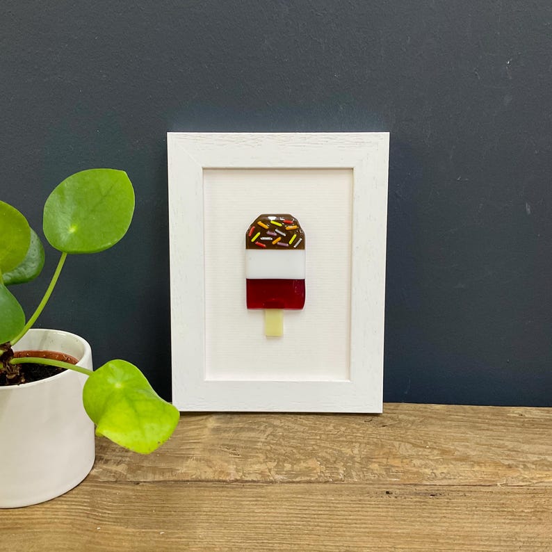Glass Lolly Wall Art - Framed Fused Glass Fab Lolly Handmade in ...