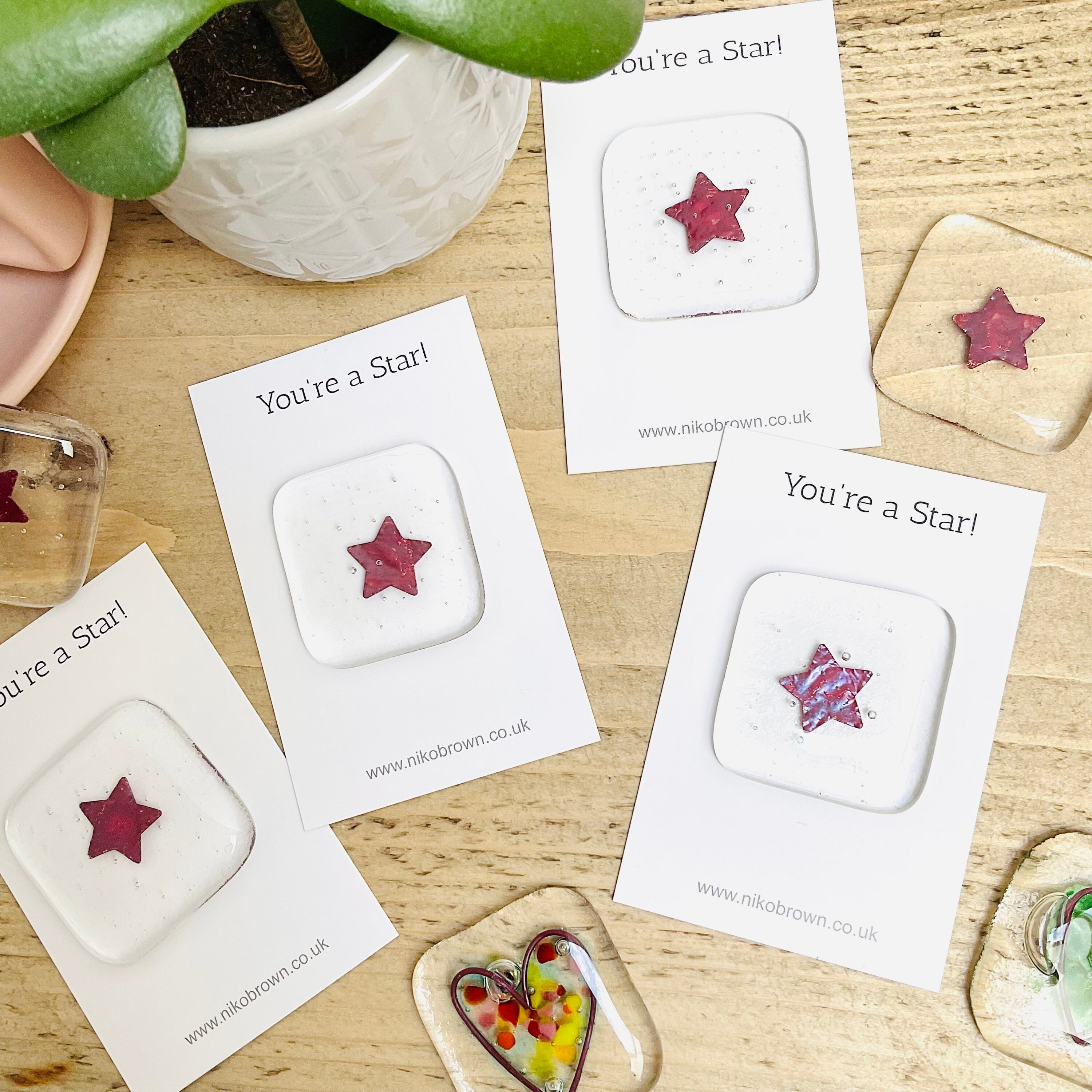 Pocket Token Fused Glass Star Keepsake Gift. Say Youre a Star - Etsy UK