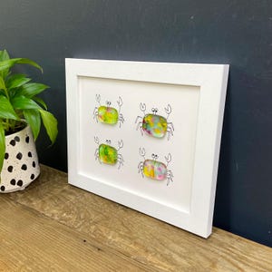 Framed Fused Glass 'nippers' Crabs - Etsy