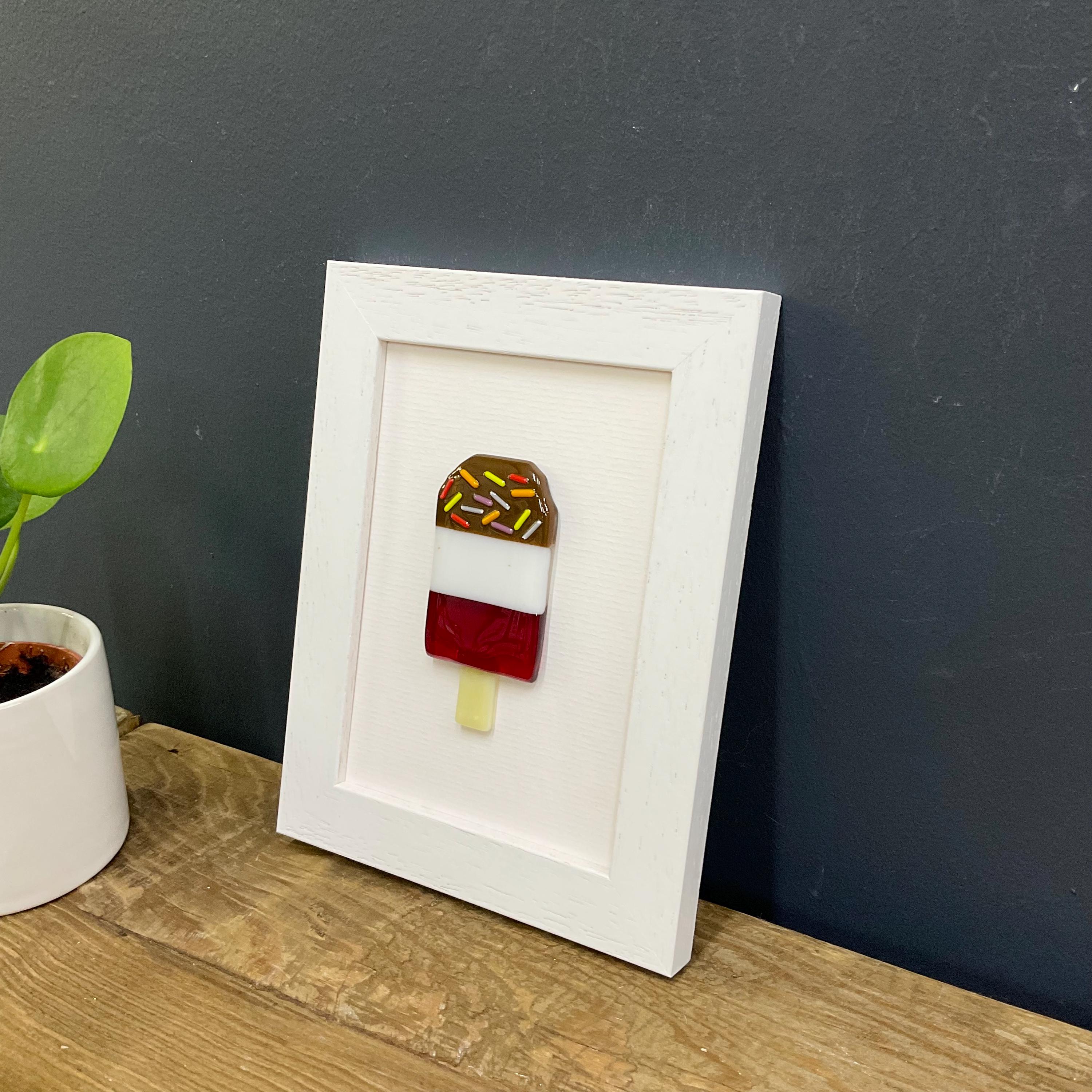Glass Lolly Wall Art - Framed Fused Glass Fab Lolly Handmade in ...