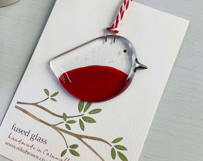 Art Glass Robin - Etsy UK