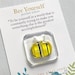 Glass Bee Pocket Token - Fused Glass Heart Token Handmade in Cornwall ...