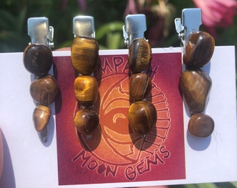 Tigers Eye Hair Clip | Etsy