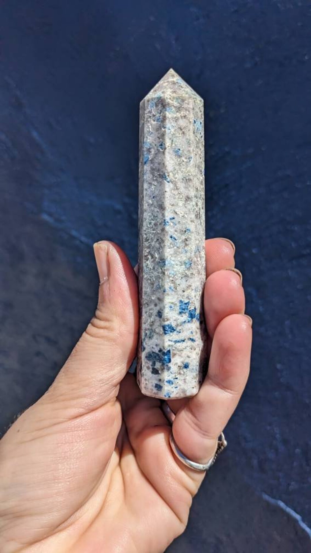 Big Graves Mtn GA Lazulite Polished Obelisk Tower - Etsy