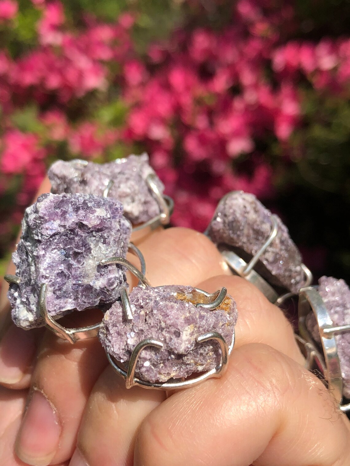 Lepidolite Ring | Etsy