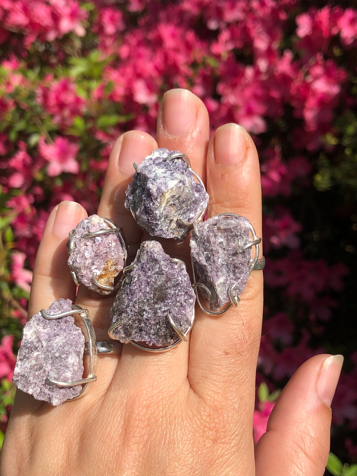 Lepidolite Ring | Etsy