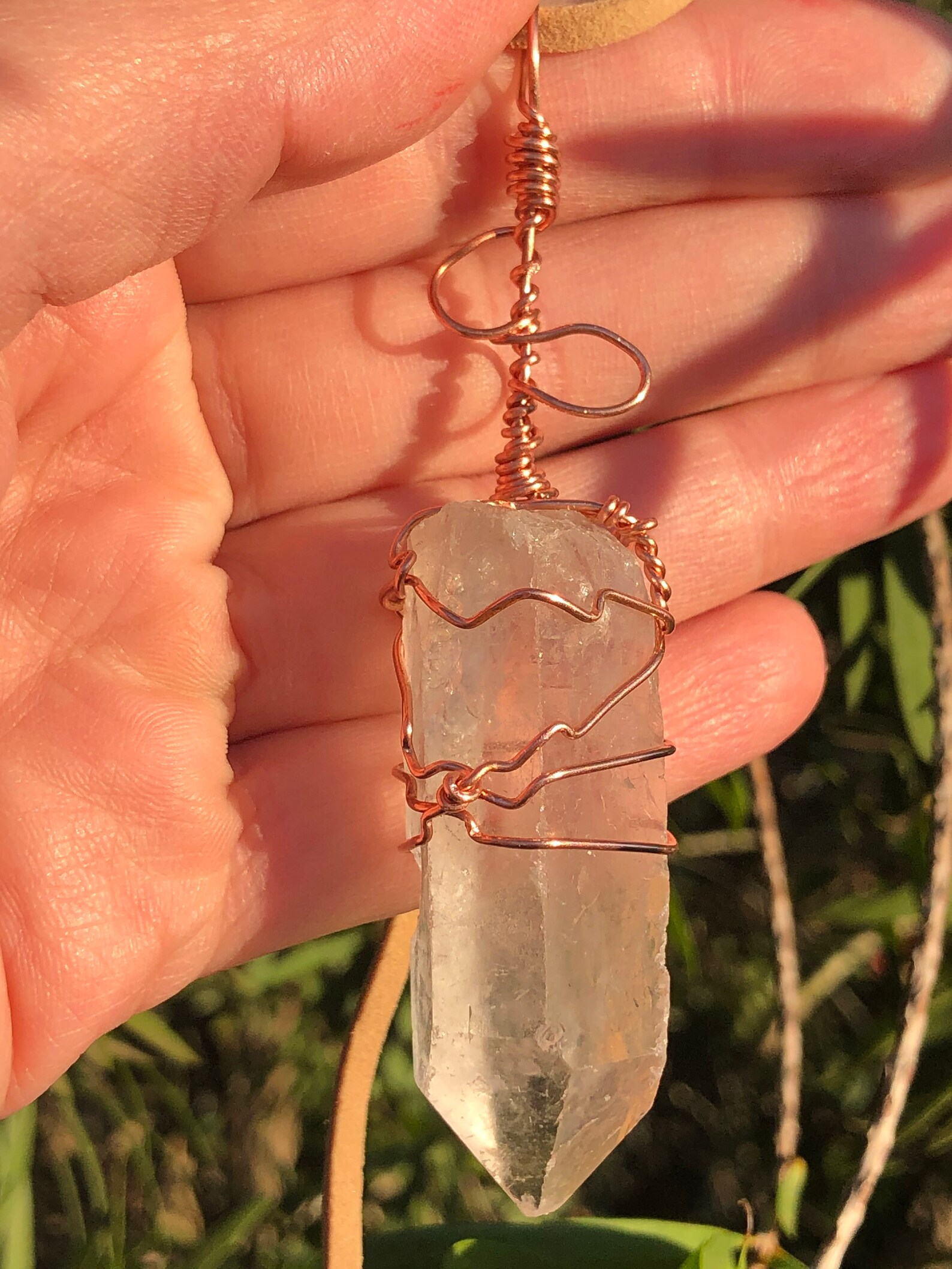 Quartz Crystal Point Necklace (1) - Etsy