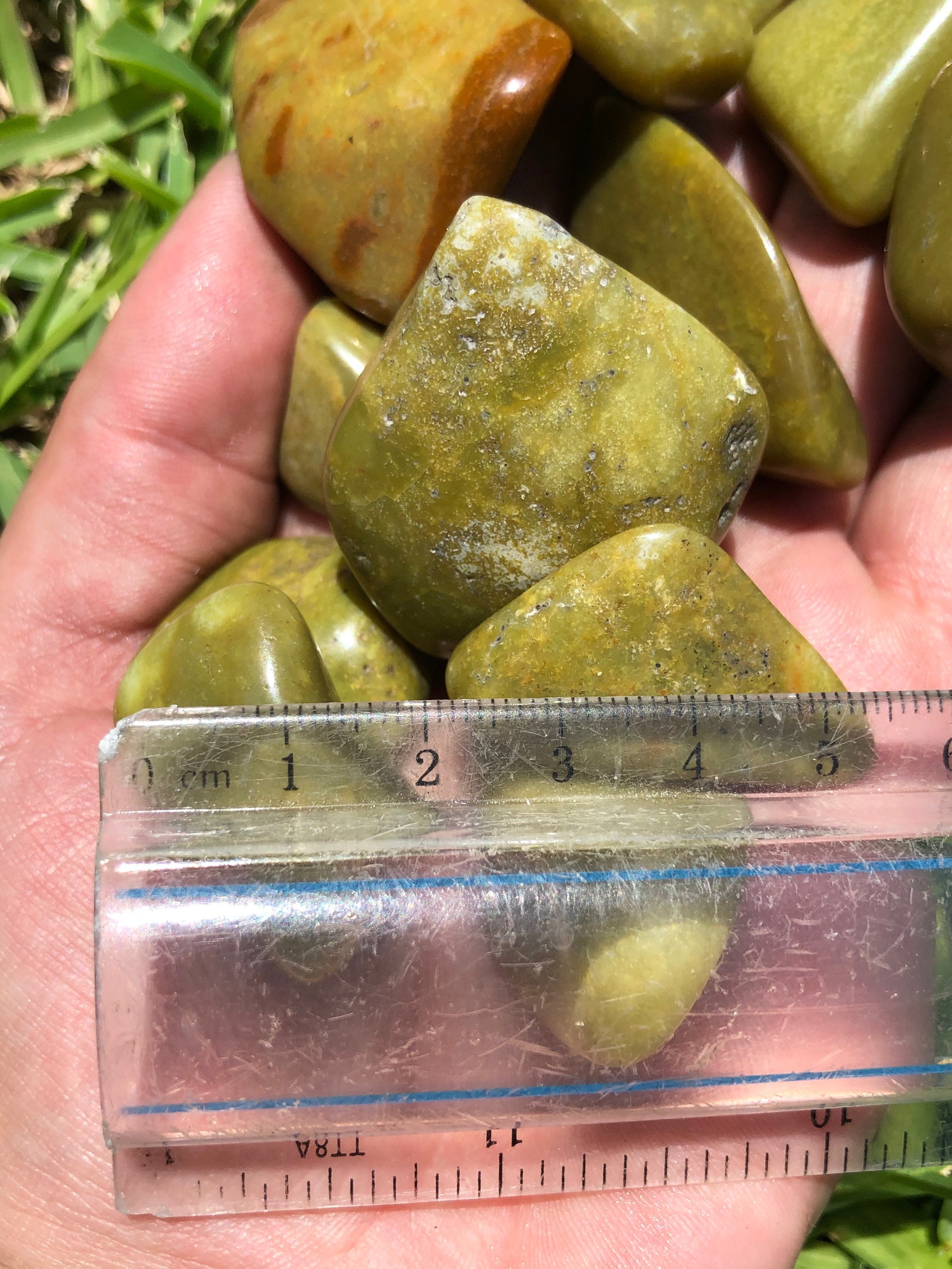 Green Opal Tumbled Stone - Etsy