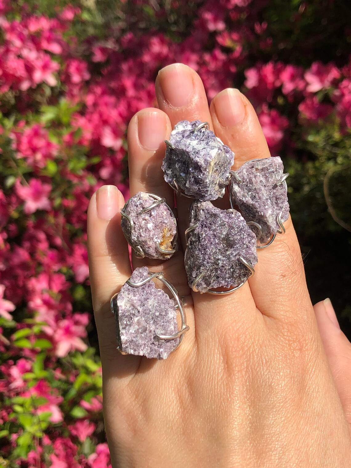Lepidolite Ring | Etsy