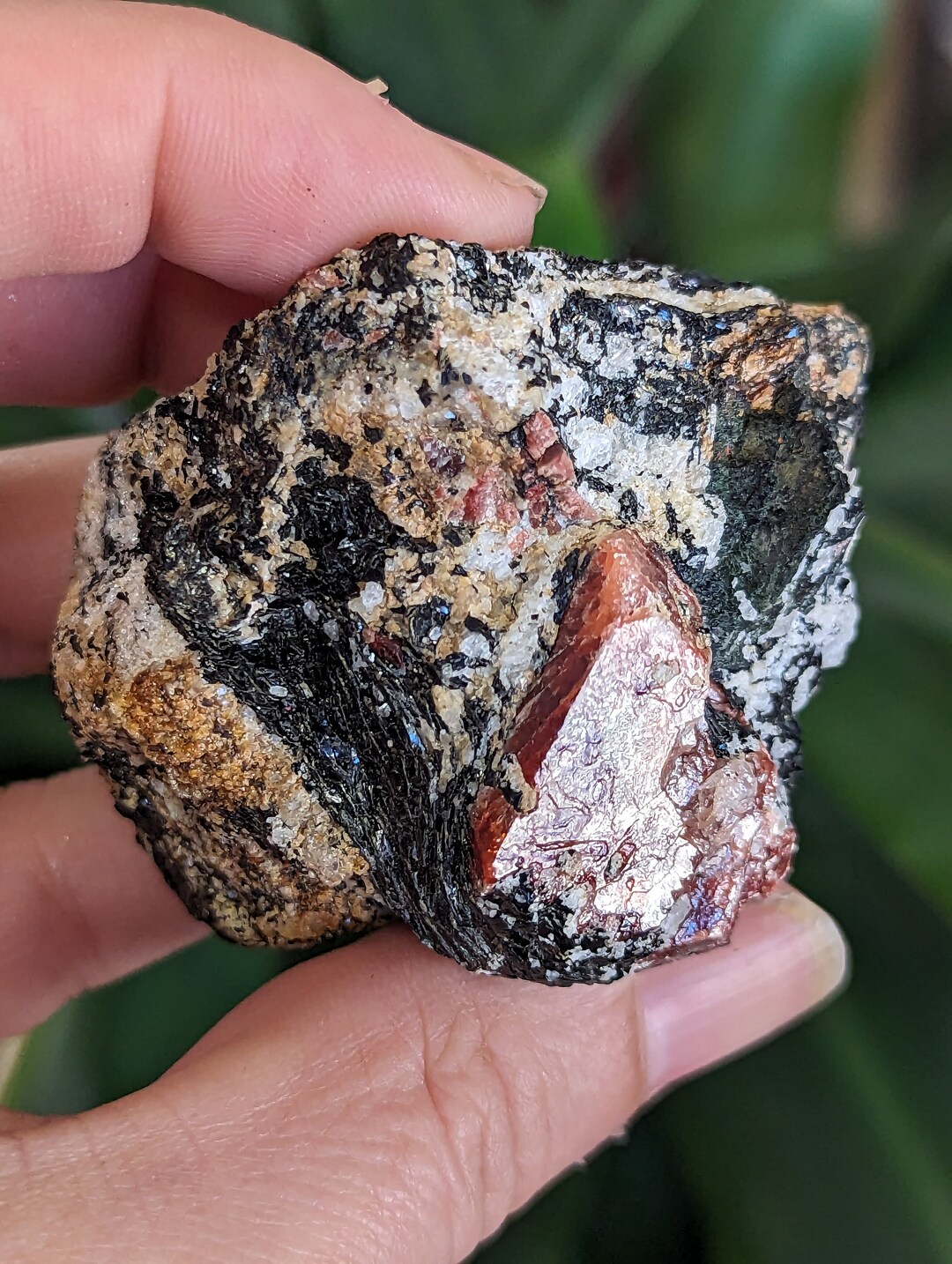 Huge Red Zircon Crystal in Natural Matrix - Etsy