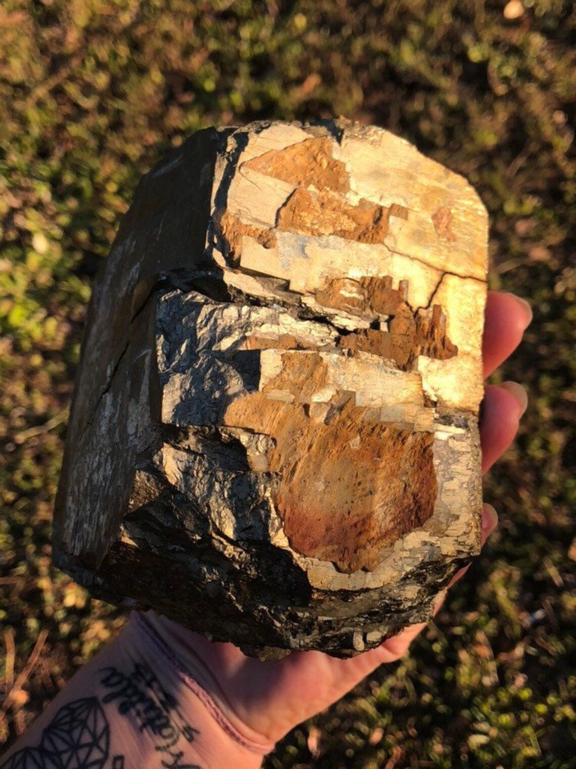 Huge Pyrite Cube Crystal From Glendon NC - Etsy