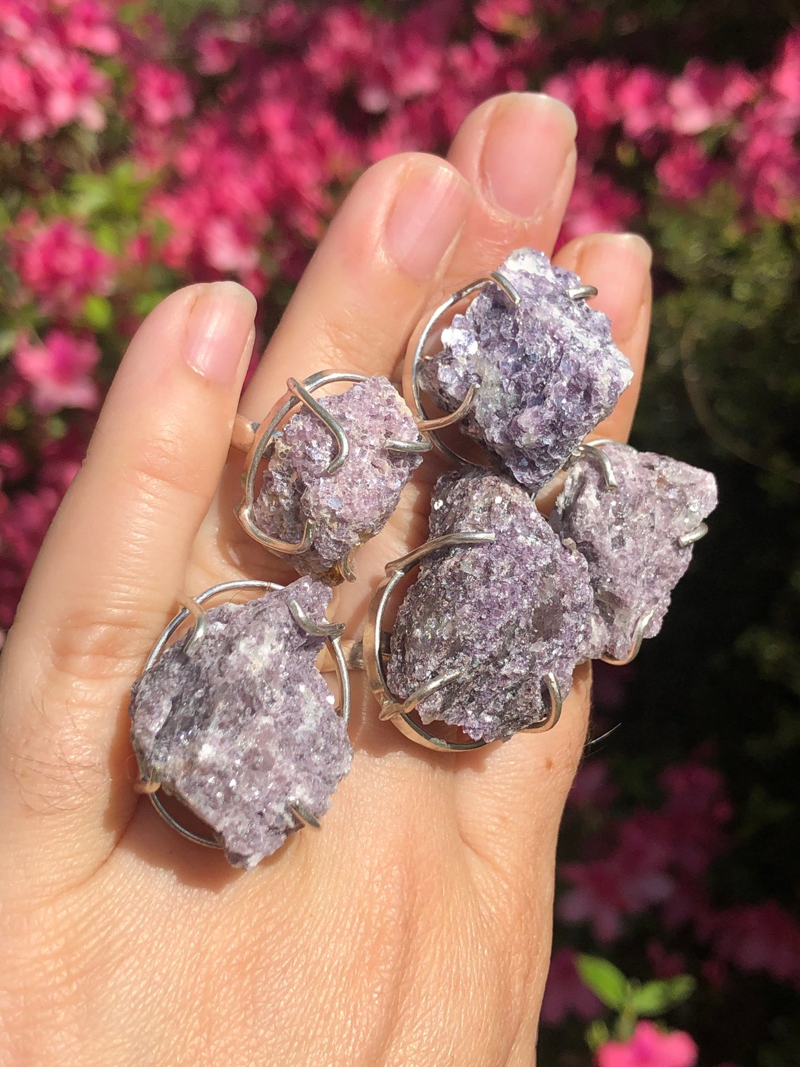 Lepidolite Ring | Etsy