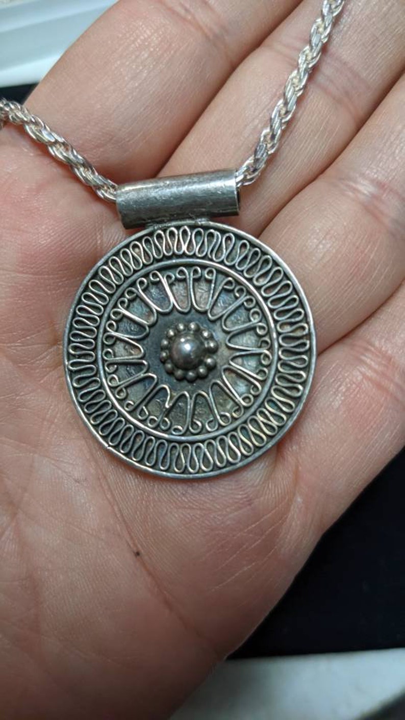 Viking Shield Mandala Medallion Heavy Sterling Silver - Etsy