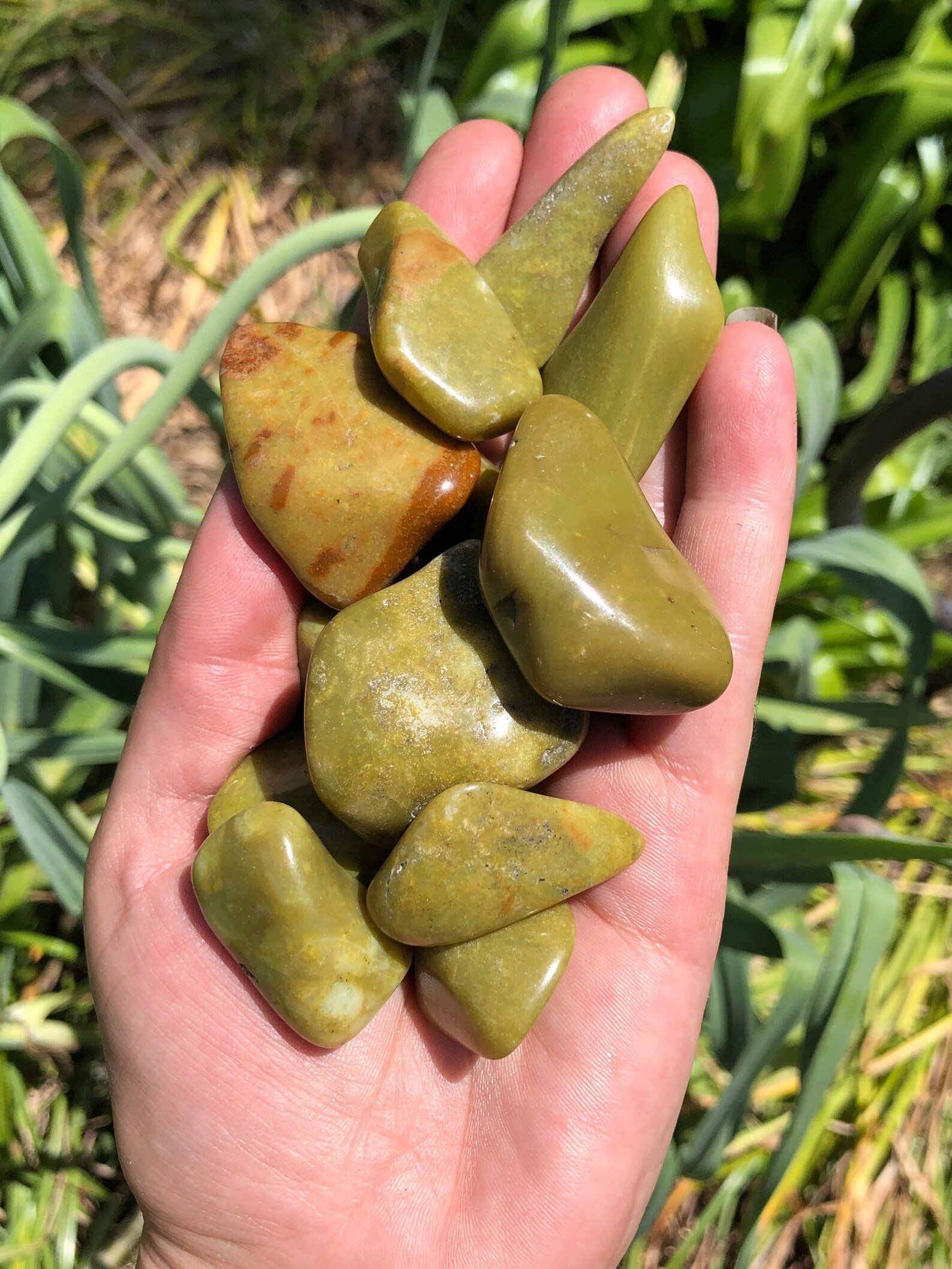 Green Opal Tumbled Stone - Etsy