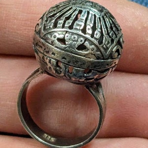 Sterling Silver Arte Orfebre Peruvian "storytelling" Style Ring Size 6 ...