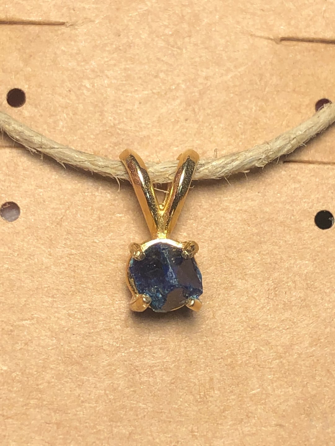 Rare Boleite Crystal 14k Yellow Gold Pendant - Etsy