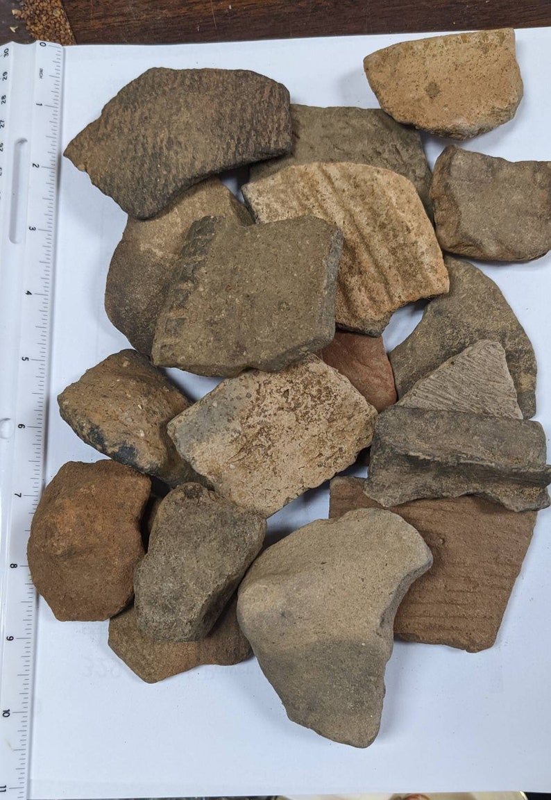 Native American Pottery Shards Alabama - Etsy