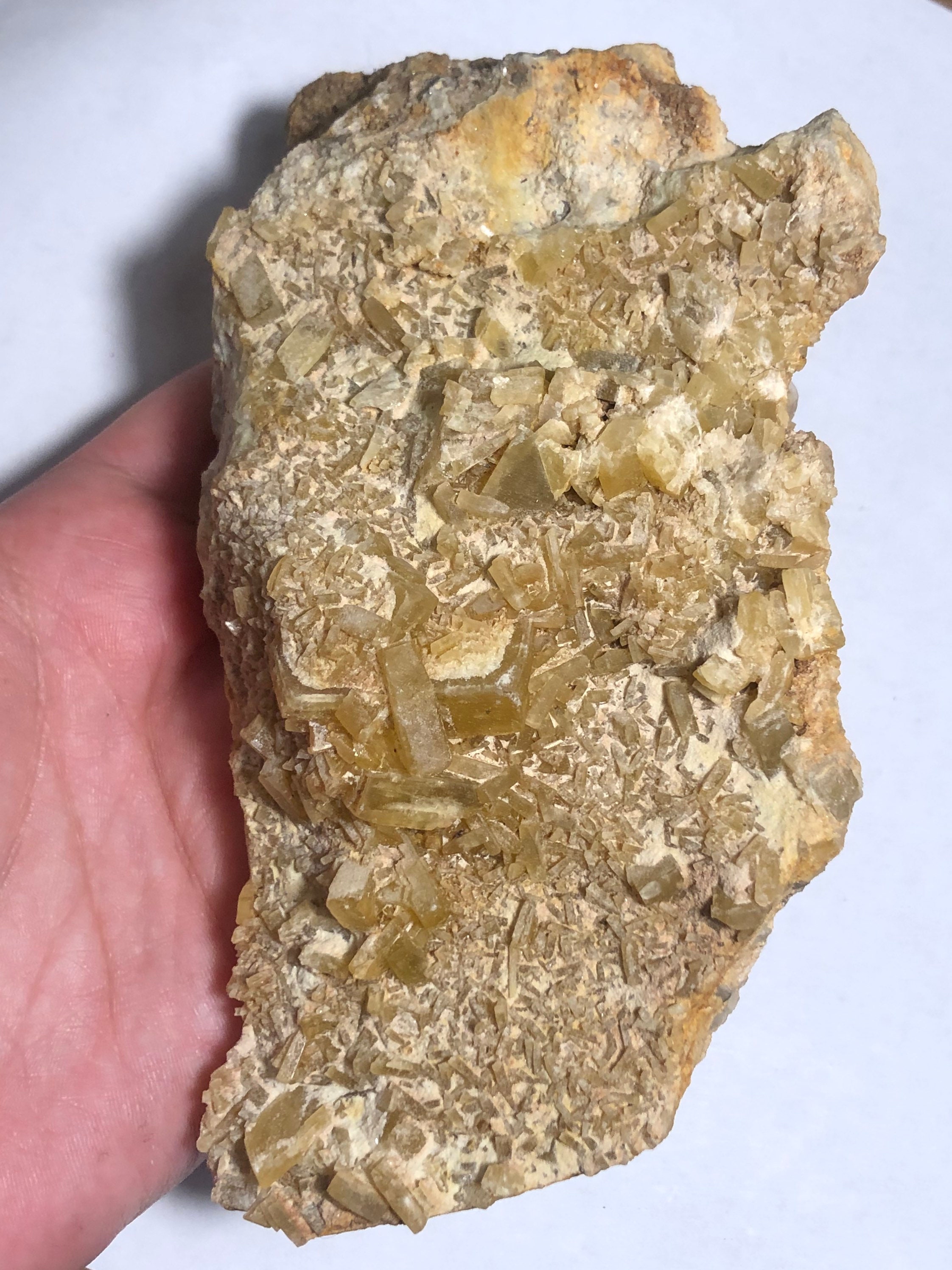 Huge Plate of Yellow Barite From Dreamchaser Claim Lane - Etsy