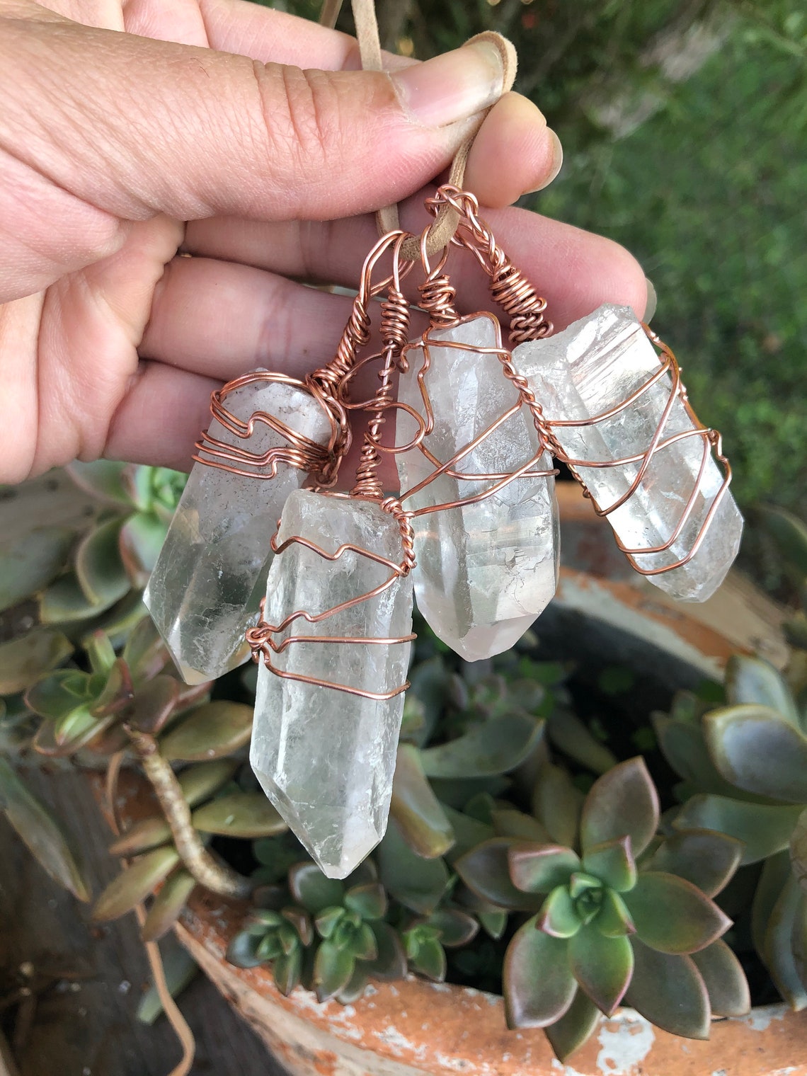 Quartz Crystal Point Necklace (1) - Etsy