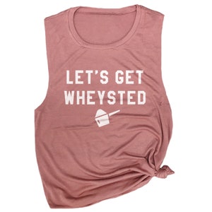 Let's Get Wheysted Funny Gym Tanks Women Weightlifting - Etsy