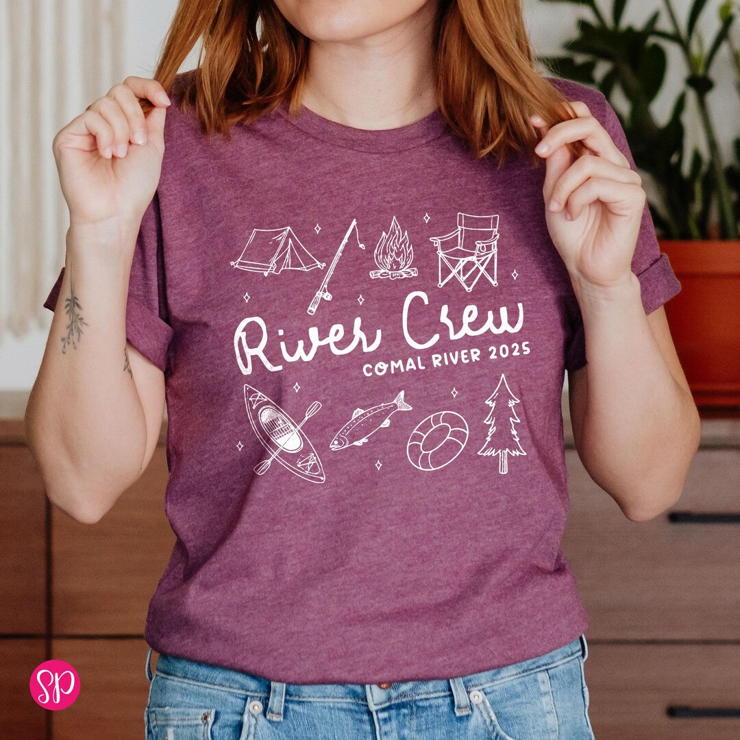 Personalized Coquette Doodle River Trip Shirt: River Crew With Custom ...