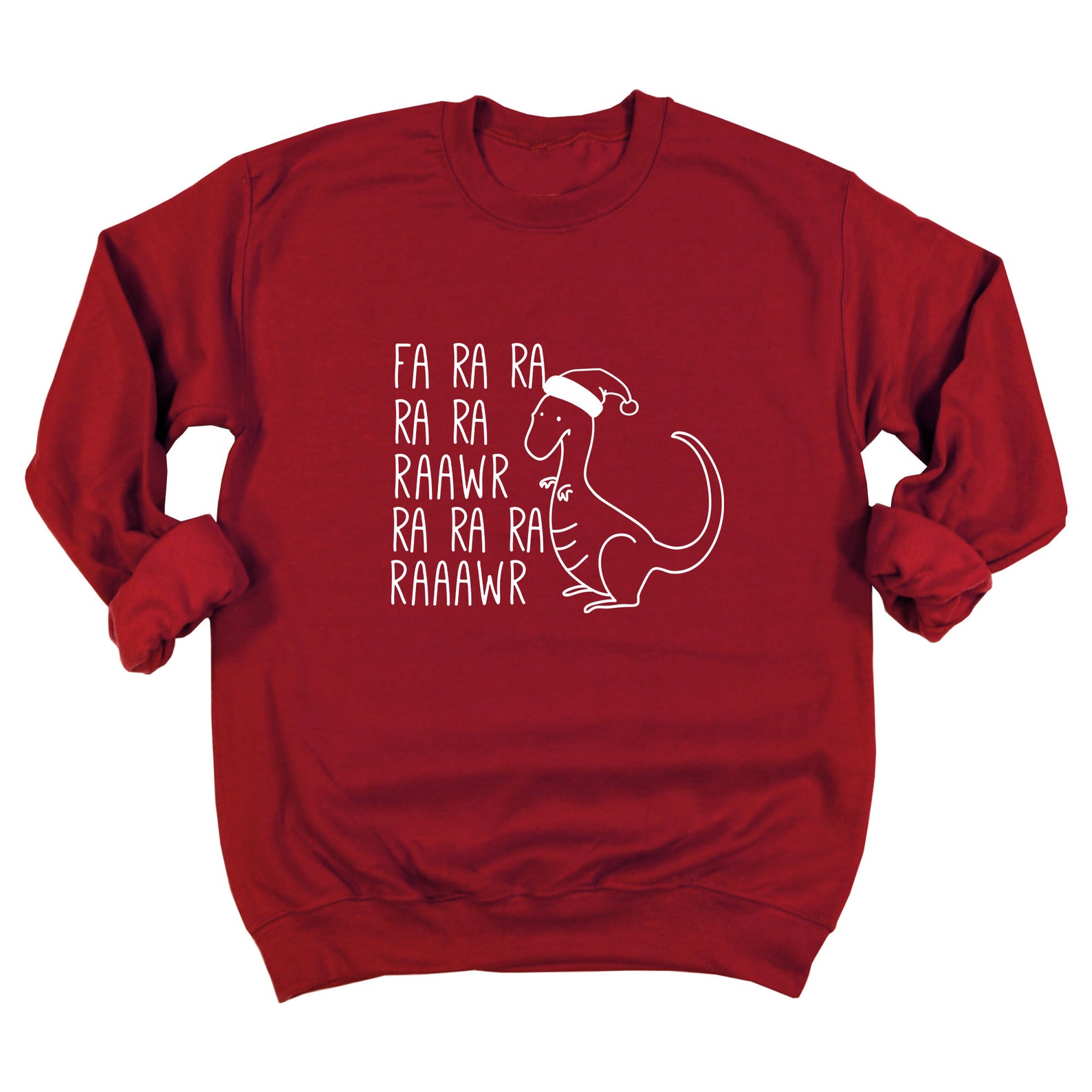 Fa Ra Ra Rawr Dinosaur Sweatshirt Funny Christmas Carol | Etsy