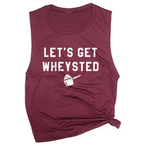 Let's Get Wheysted Funny Gym Tanks Women Weightlifting - Etsy