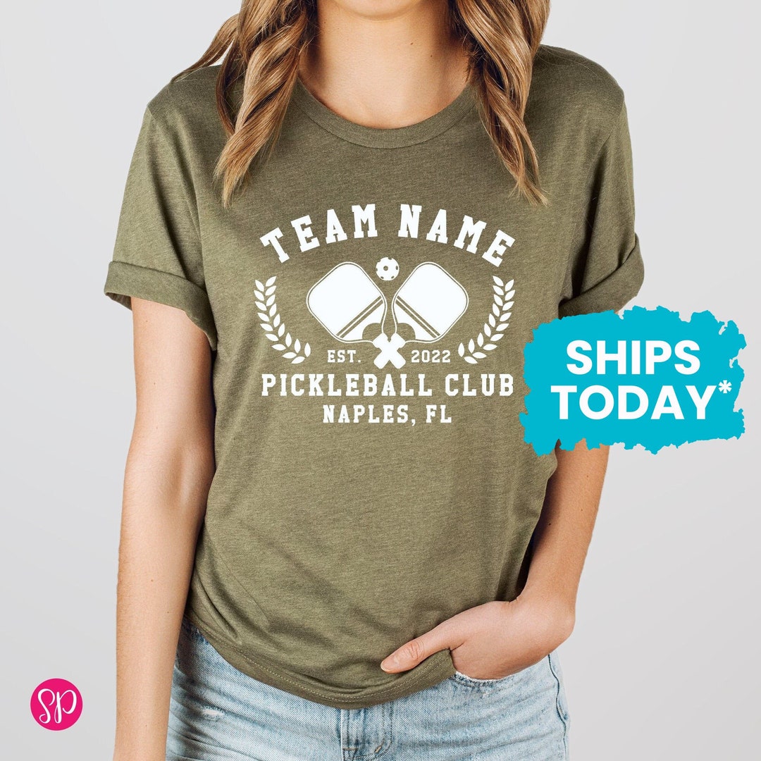 Custom Pickleball Team T-shirt, Personalized Game Day Shirt, Tournament ...