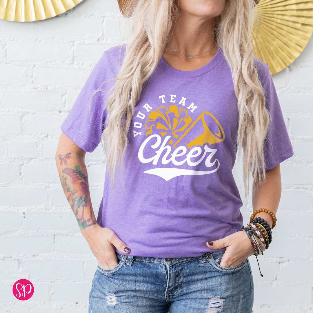Personalized Your Team Cheer Shirt: Cheerleading Game Day Graphic Tee ...