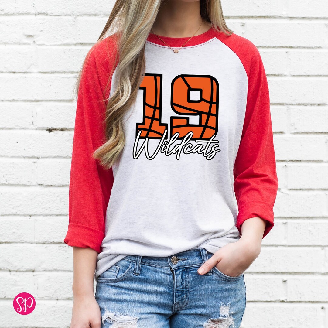 Custom Basketball Numbers With Team Name Raglan: Personalized Group ...