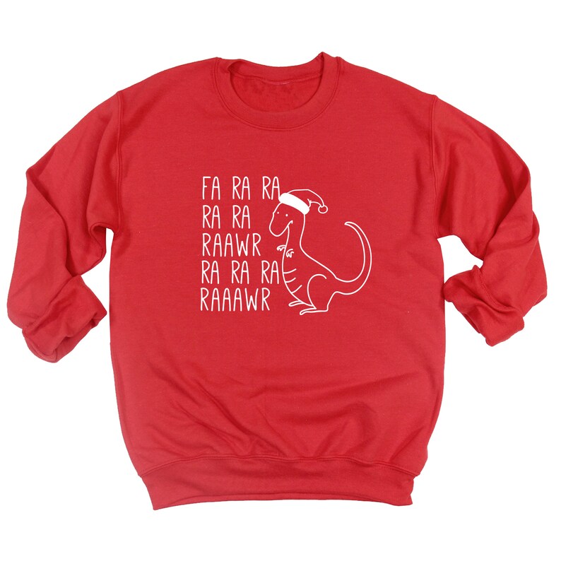 Fa Ra Ra Rawr Dinosaur Sweatshirt: Funny Christmas Carol Sweater - Etsy